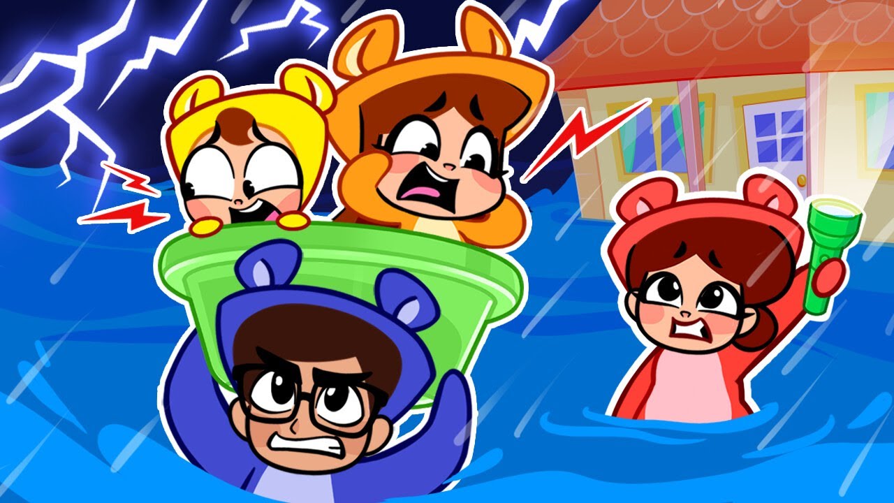 The House Is Flooded 🌊 Learn Hurricane and Storm Safety Rules 🏠 ...