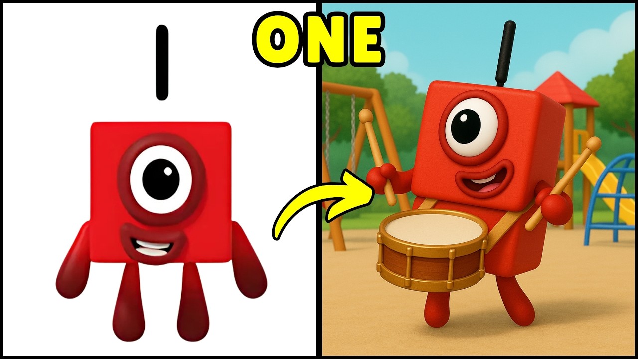 🎶 Numberblocks as Musical Instrument Players | Let’s Make Music ...