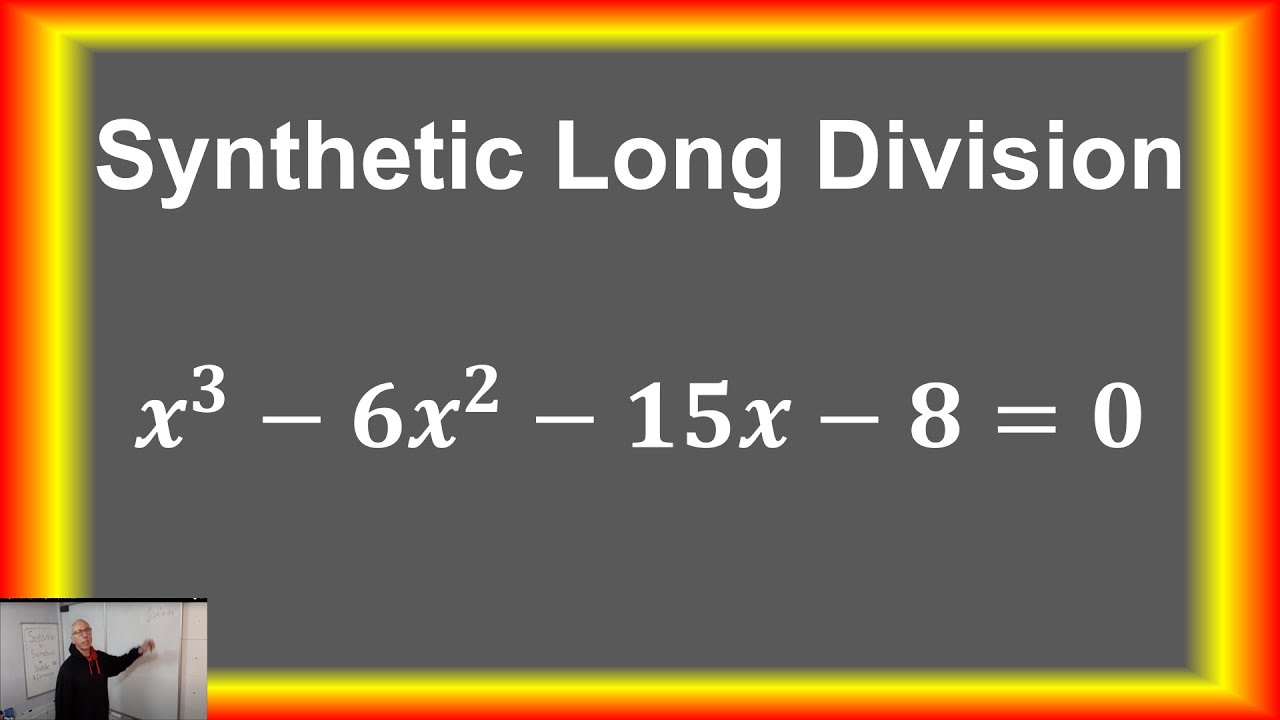 Synthetic Division of a Cubic Polynomial - YouTube