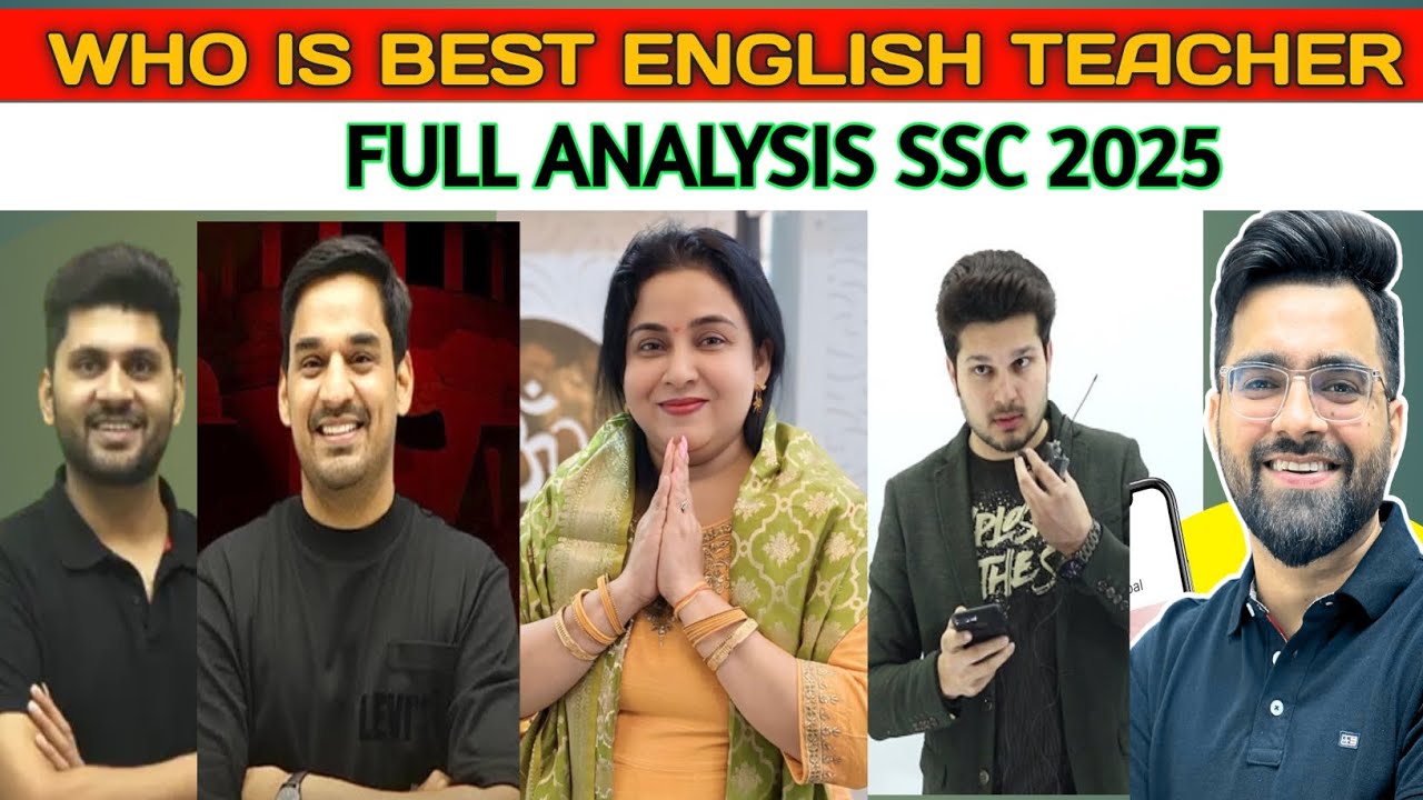 SSC ENGLISH BEST TEACHER ? || Best English Teachers For SSC CGL - YouTube