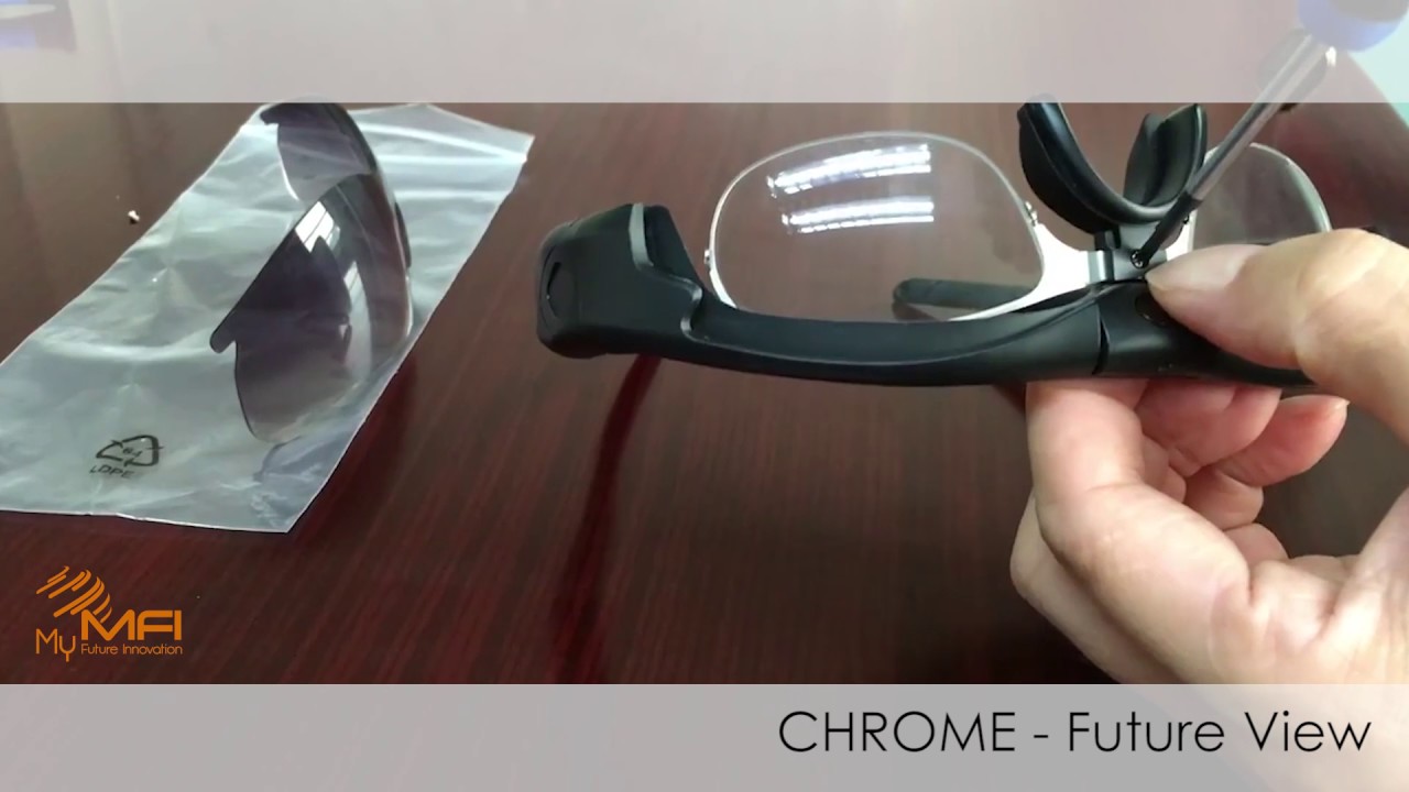 Tutorial sostituzione lenti occhiali - Chrome - Future View - YouTube