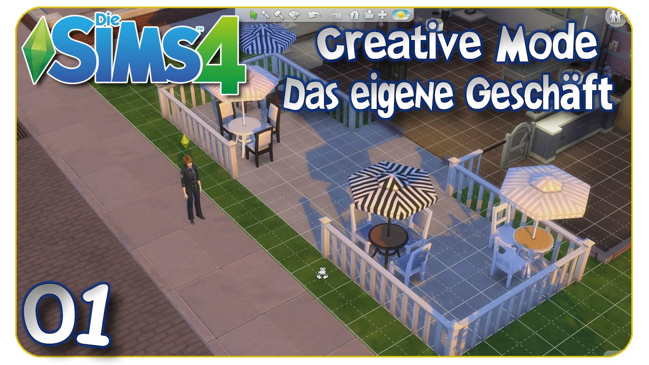 Die Sims 4 Creative Mode: Das eigene Geschäft #01 Der Außenbereich ...