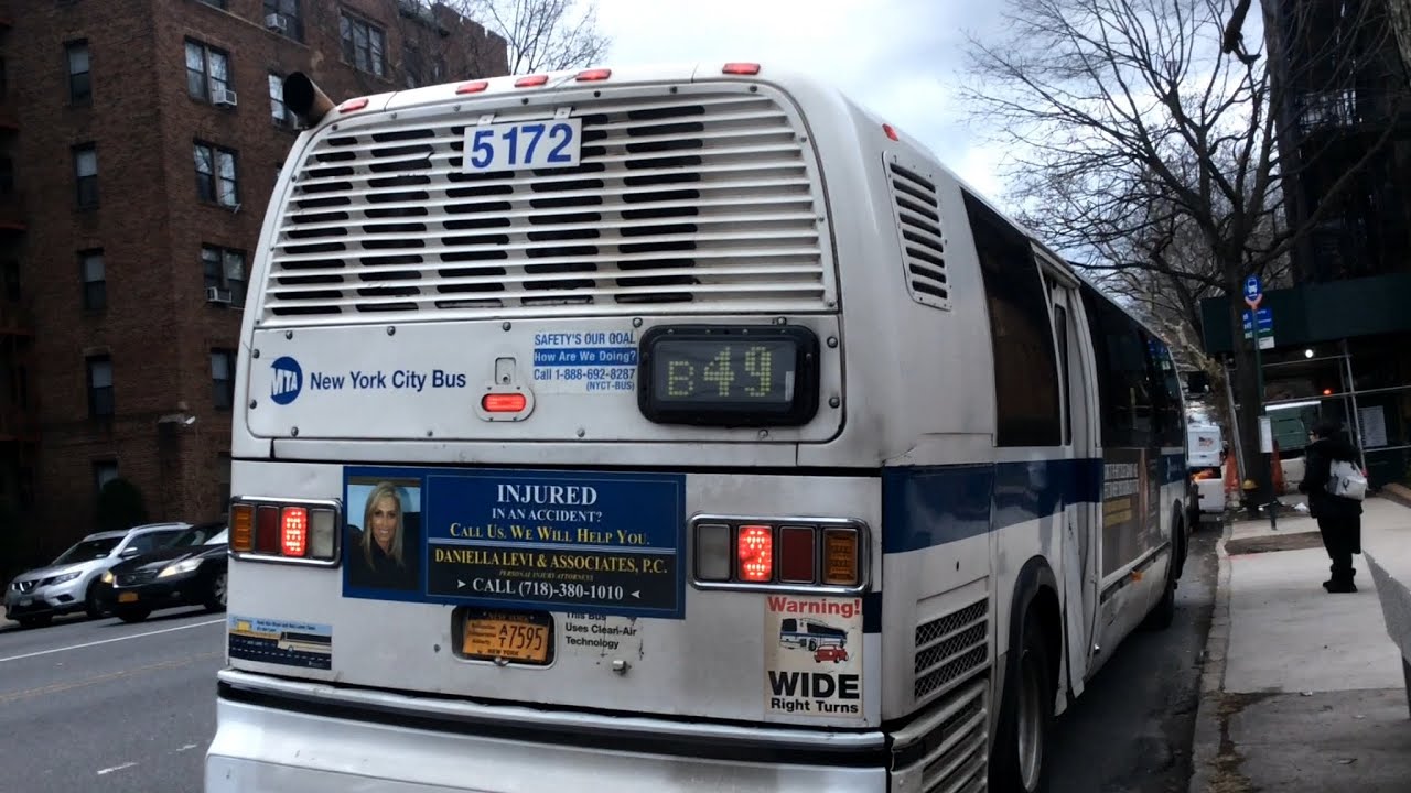 MTA New York City Bus 1999 NovaBus RTS #5172 on the B49 @Ocean Av / Av ...