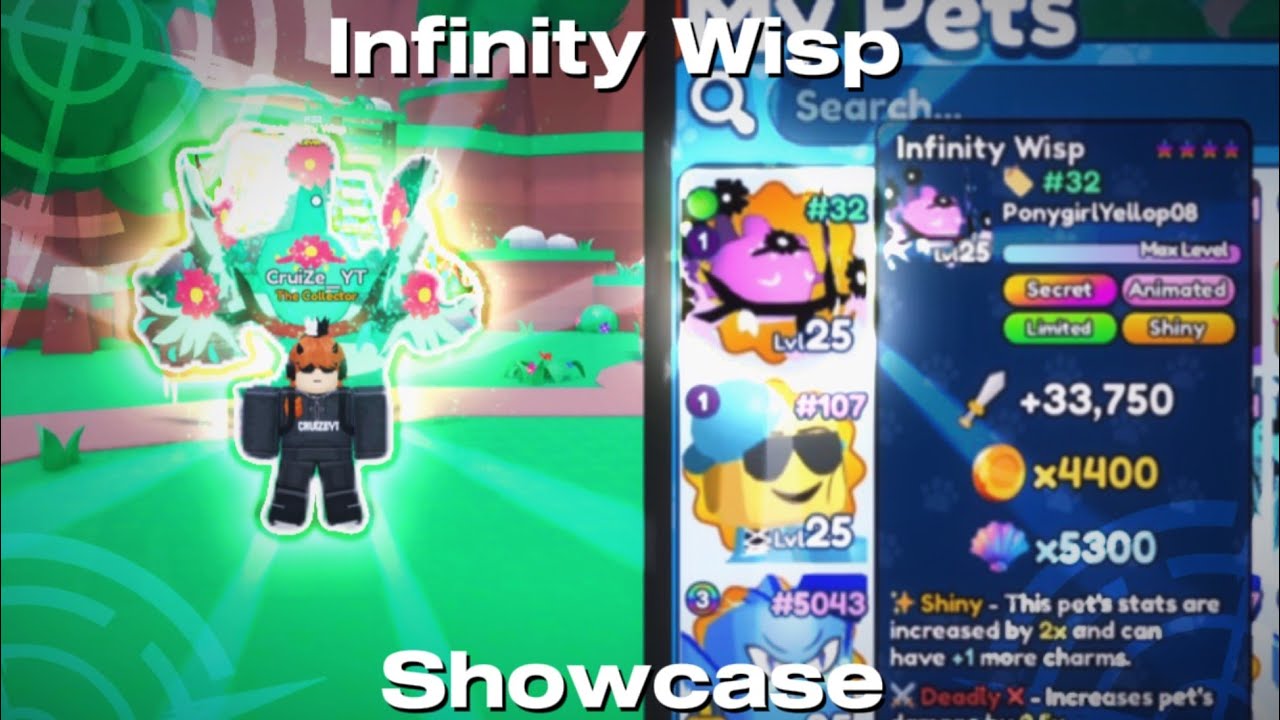 Showcasing The Secret Atlantis Infinity Wisp Pet in Pet Catchers ...