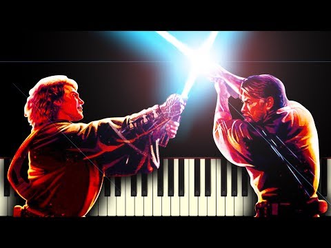 STAR WARS: ANAKIN vs OBI-WAN - Piano Tutorial