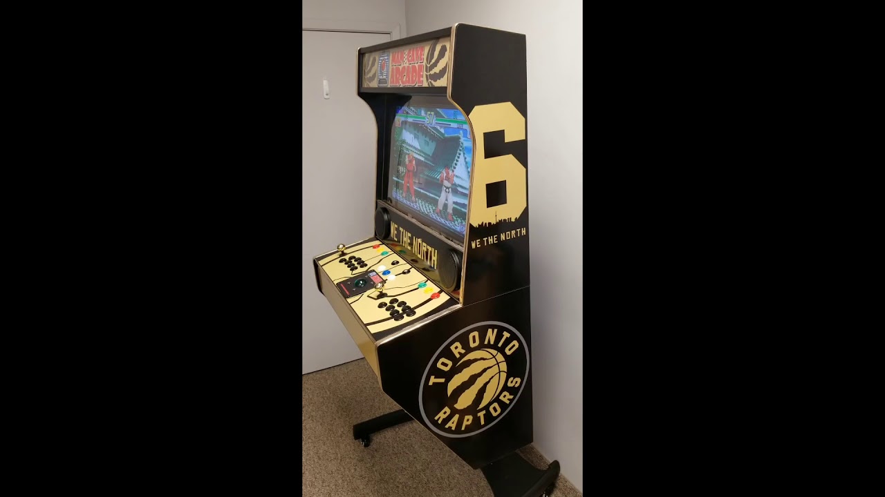 Toronto Raptors Wall Mount Arcade Machine with Raspberry Pi, Steam PC ...