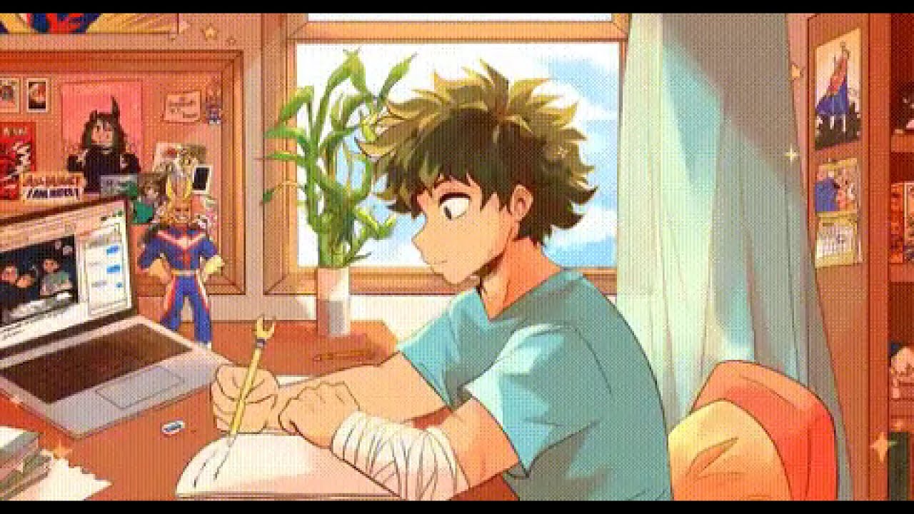 2 HOURS Study with me #Midoriya #MHA #no break - YouTube