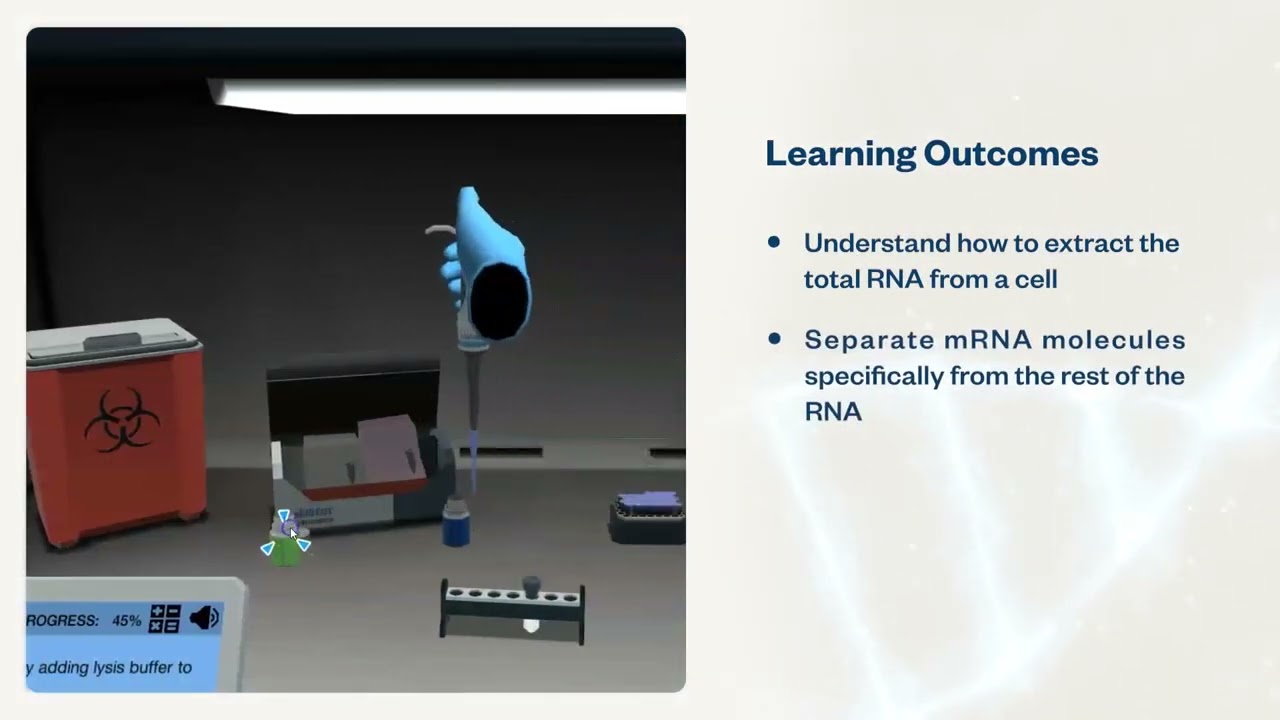 RNA Extraction: Sample and purify mRNA from pigs | Virtual Lab - YouTube
