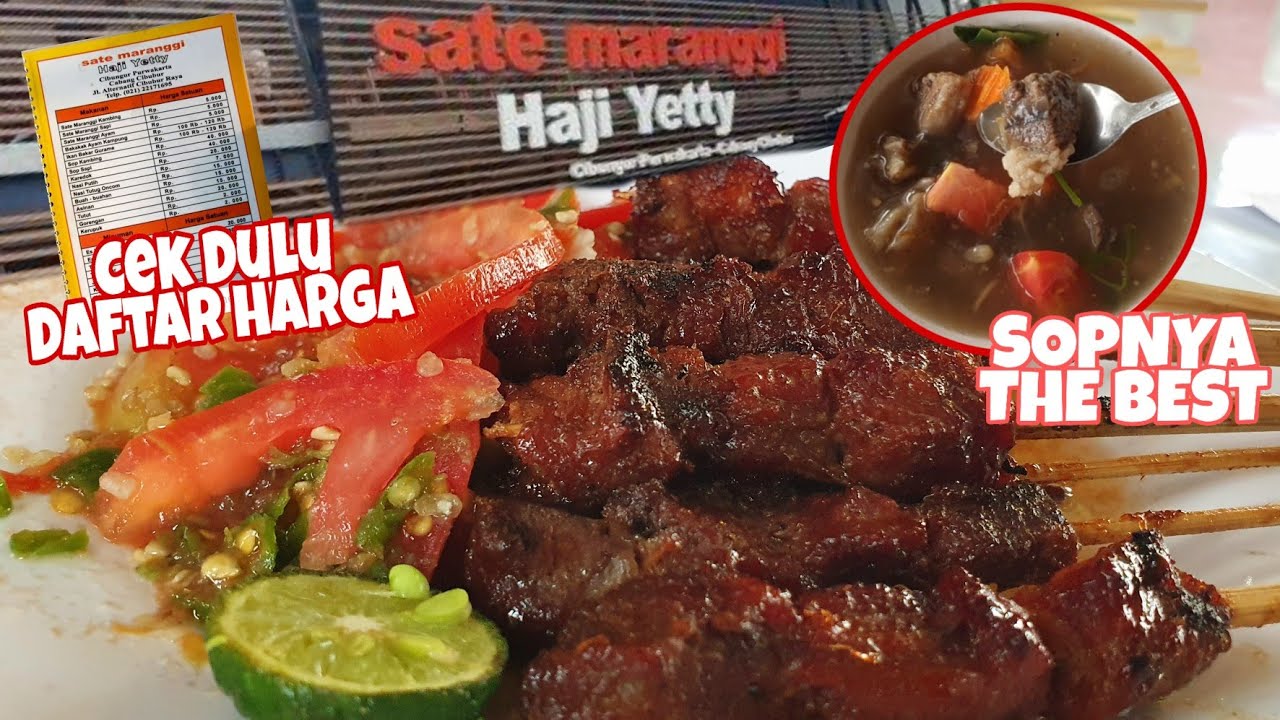 Sate Maranggi Haji Yetty Cabang Cibubur - YouTube