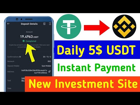 Daily 5$ USDT PAYMENT 😱 New USDT Mining Site || New Investment Site || USDT Payment Site. - YouTube