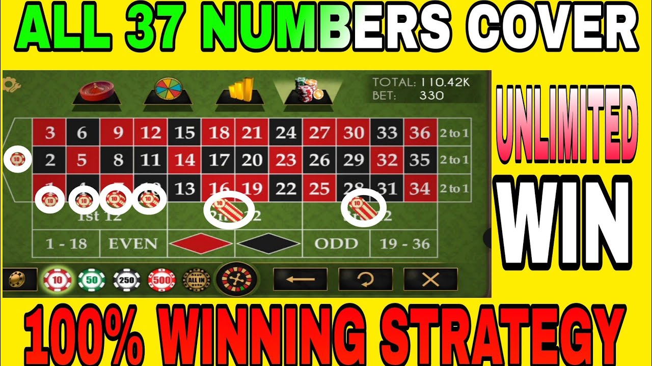 All 37 Numbers Cover || Roulette 100% Winning Strategy || Unlimited Win ...
