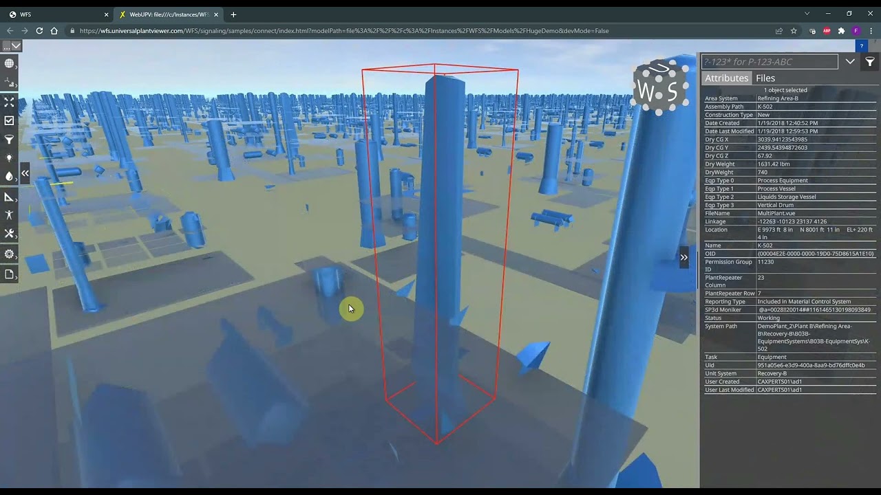 UniversalPlantViewer UPV in a Web Browser open the hugest model in 2 ...