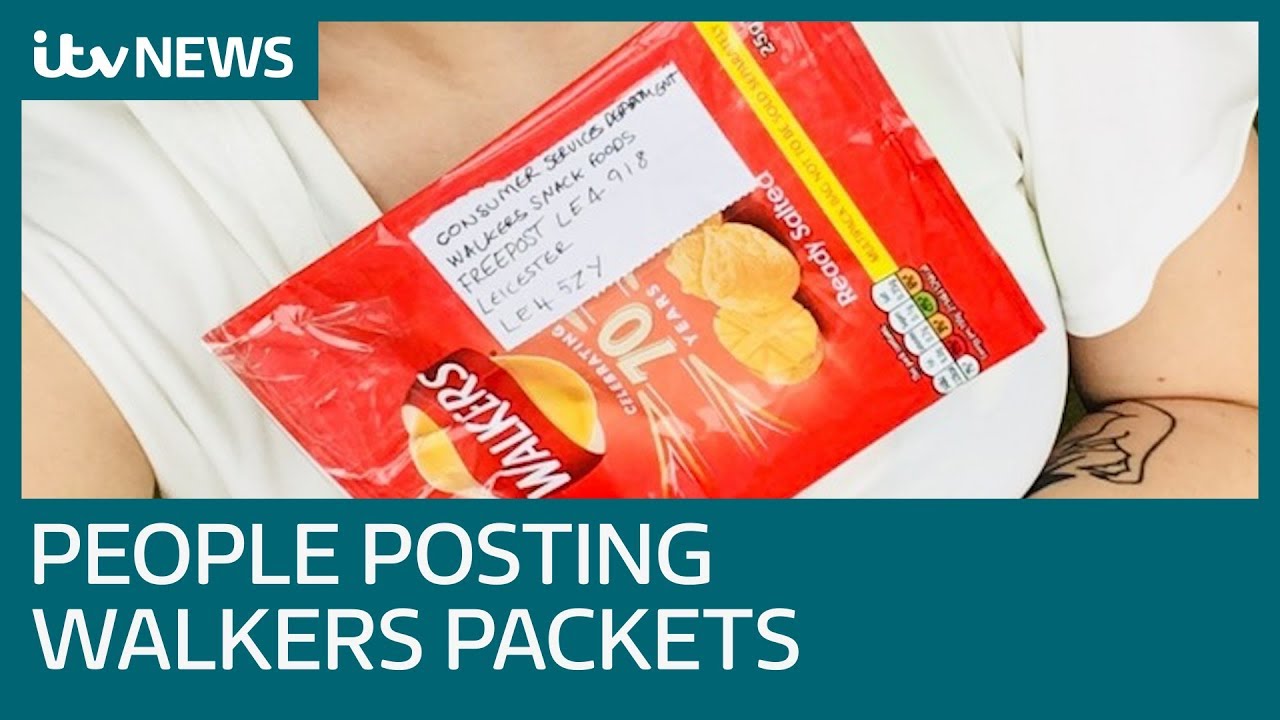 Activists urged to use envelopes to post crisp packets to Walkers | ITV ...