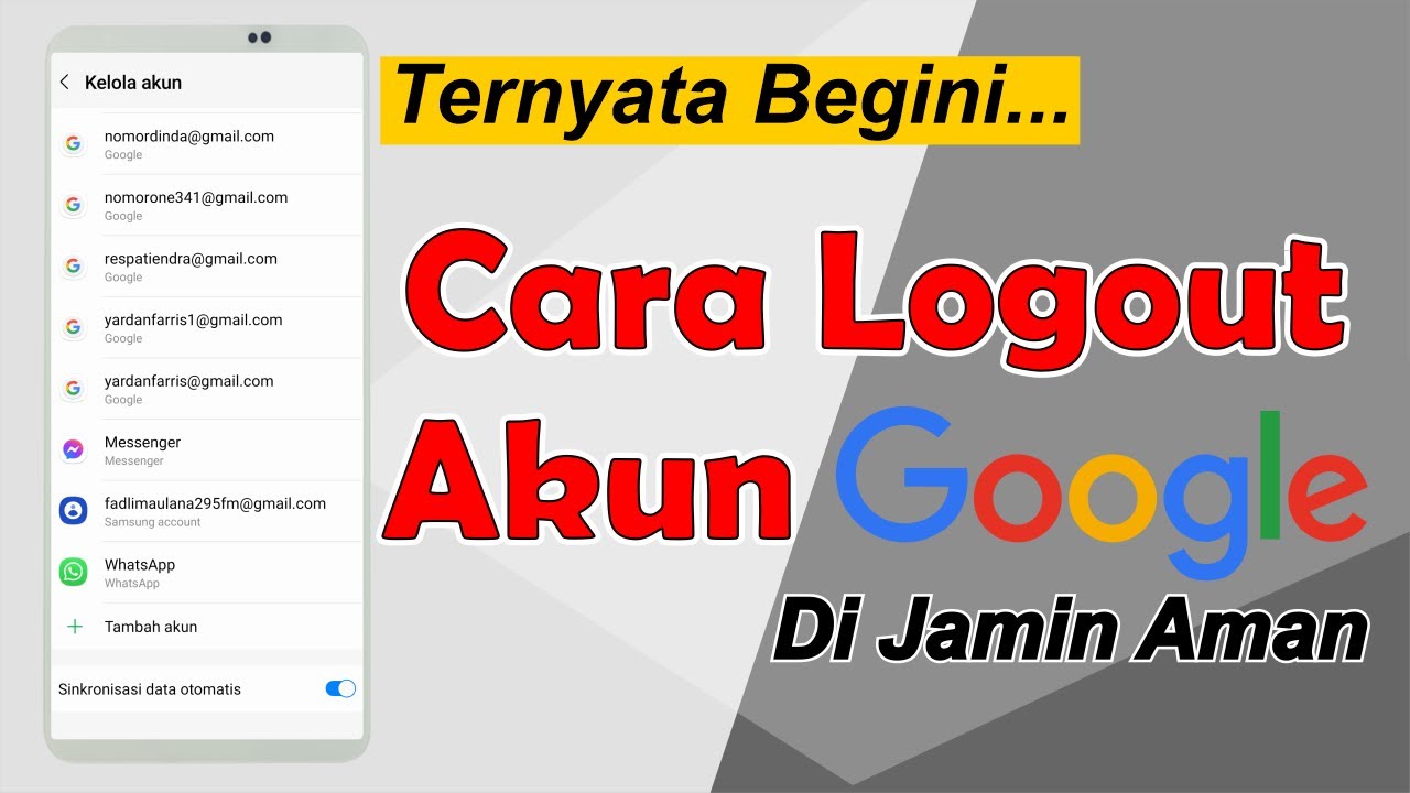Cara Logout Akun Google - YouTube