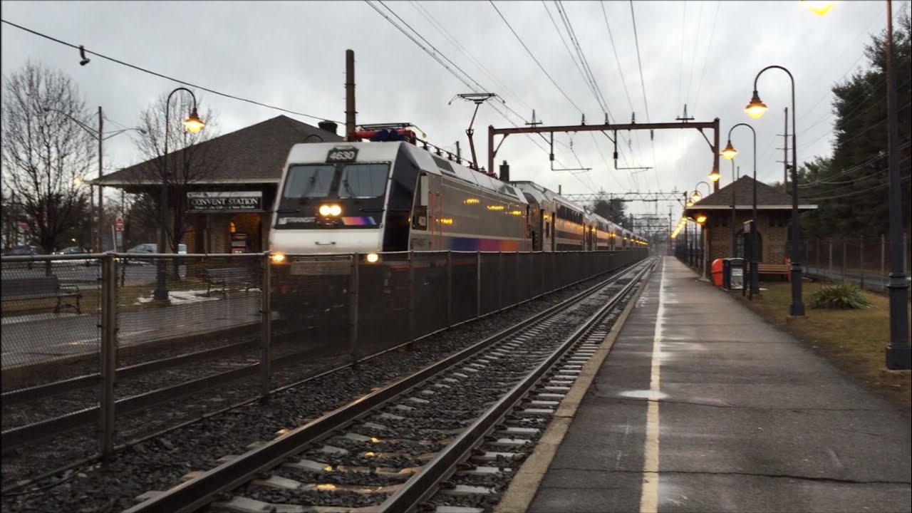 New Jersey Transit HD: Bombardier ALP-46A 4630 Hauls Train 6934 Through ...