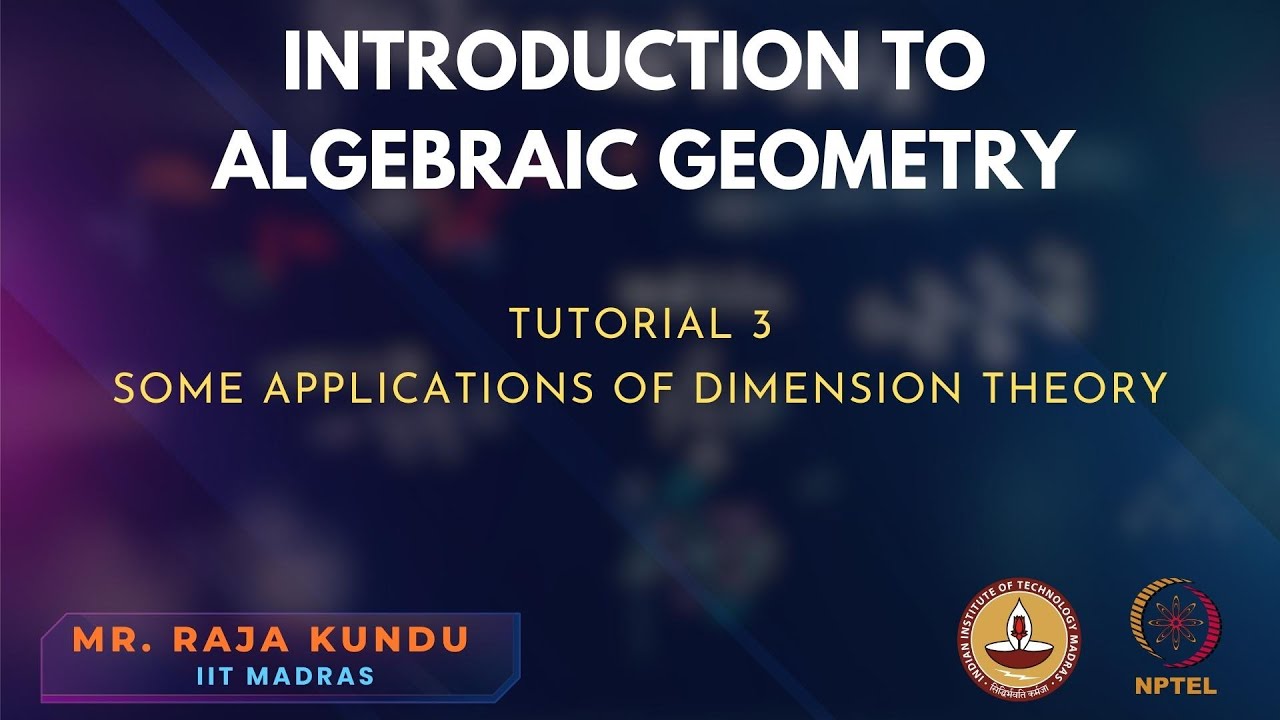 Tutorial 3: Some Applications of Dimension Theory - YouTube