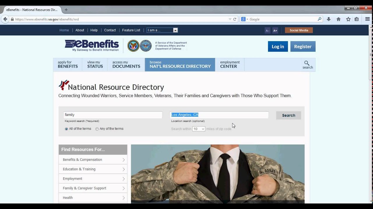 Ebenefits Homepage