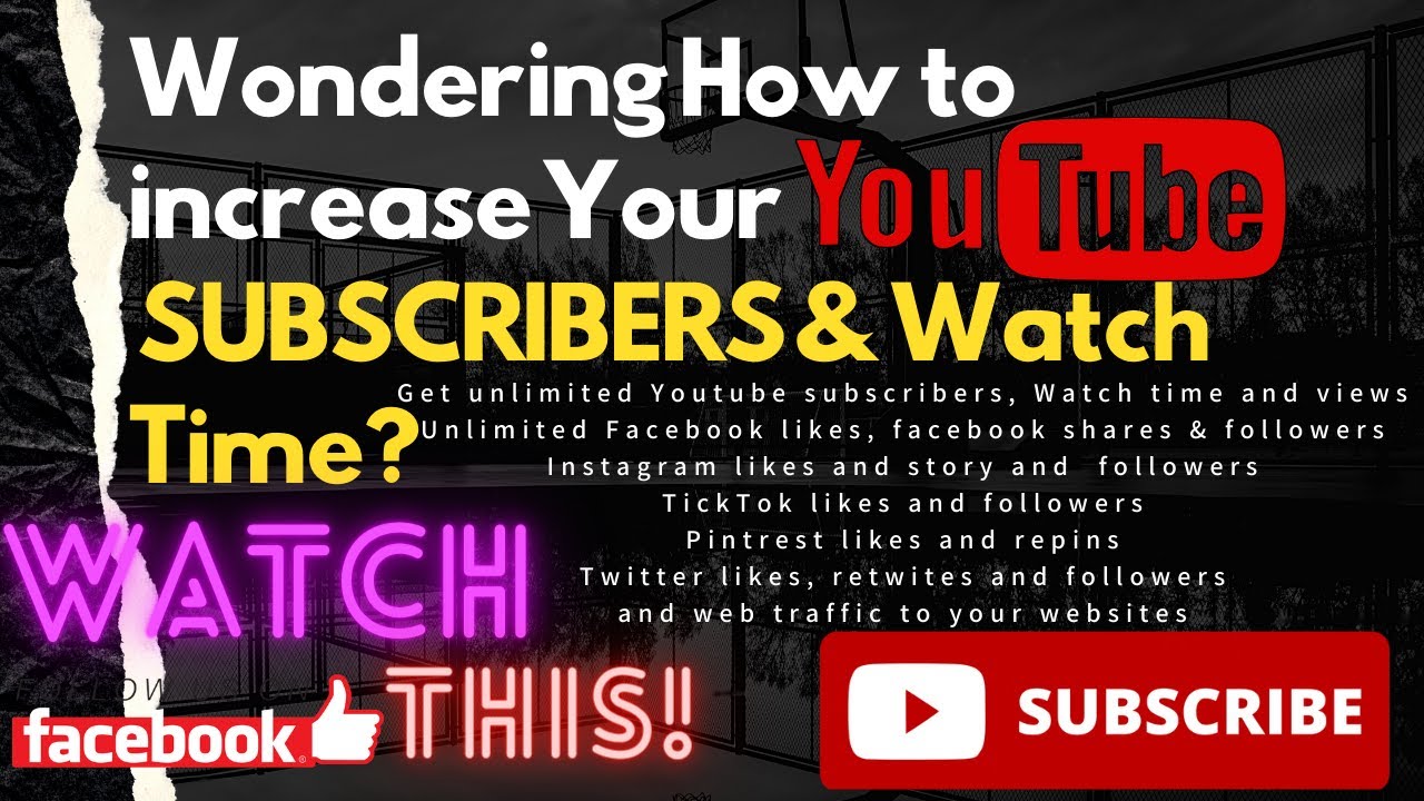 Wondering How to increase Your YOUTUBE SUBSCRIBERS & Watch time? Watch ...