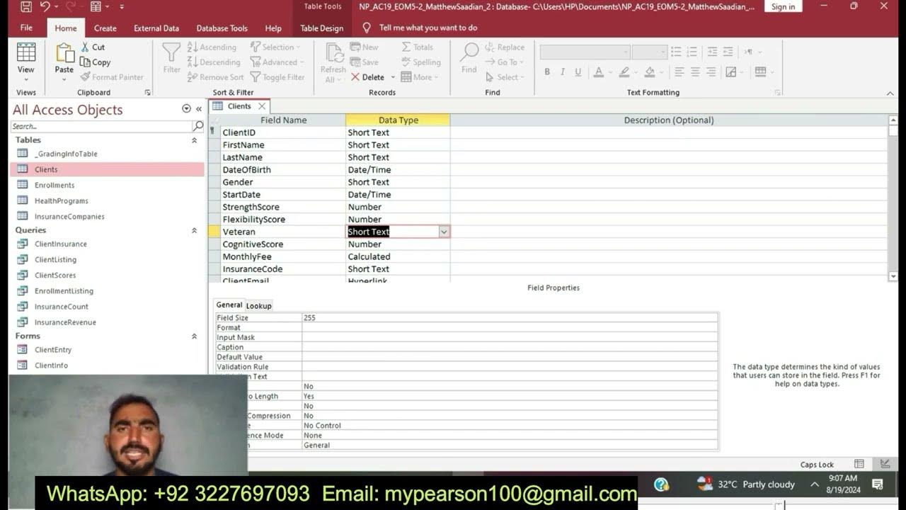Access Module 5 SAM End of Module Project 1 | NP_AC19_EOM5-1 |Homestead Partners ...