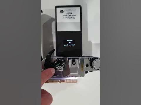photomeasure 749-DIS film camera shutter speed tester - YouTube