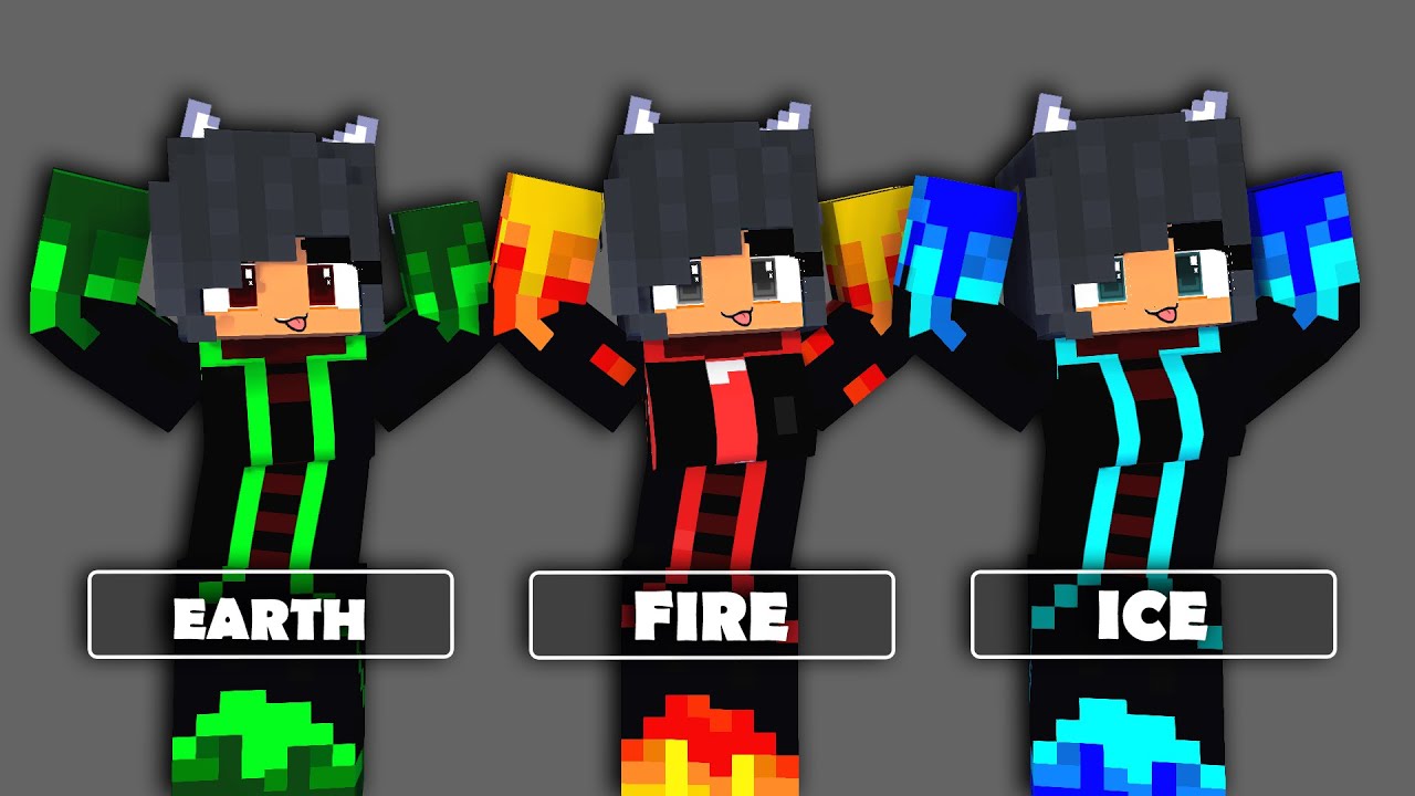 MONSTER SCHOOL :YAY! ARIGATO MEME ELEMENTAL APHMAU SISTERS - MINECRAFT ...