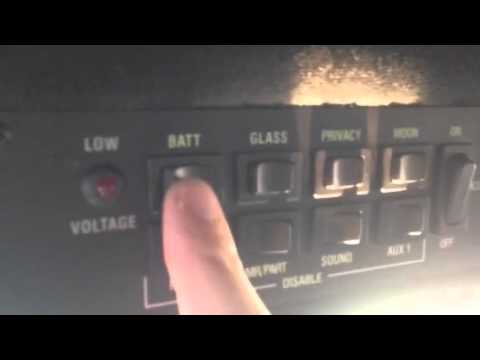 Cadillac DTS limo - control panel - YouTube