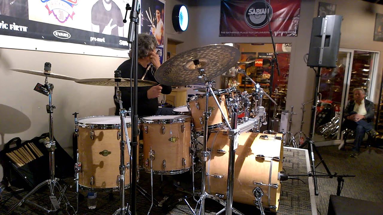 Vito Rezza at Just Drums - Pearl Clinic with Adrian Bent Sept. 30, 2014 ...