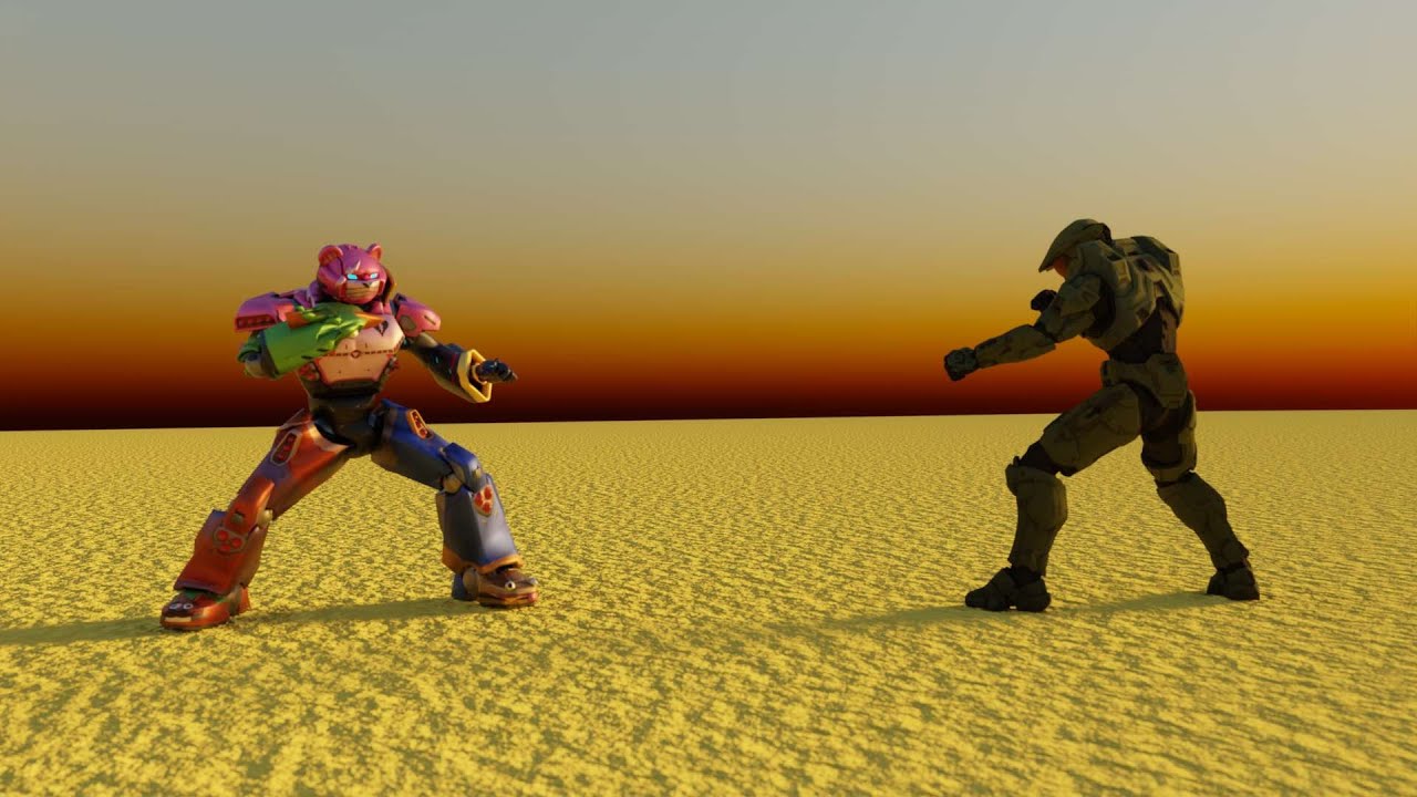 Master Chief Vs Mech - YouTube