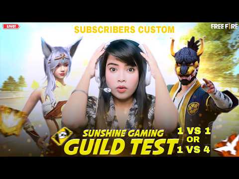 🔴DON'T MISS OUT! 🚨 1VS1 CUSTOMS LIVE + GIVEAWAY🪄 CAN YOU WIN? FREE FIRE LIVE