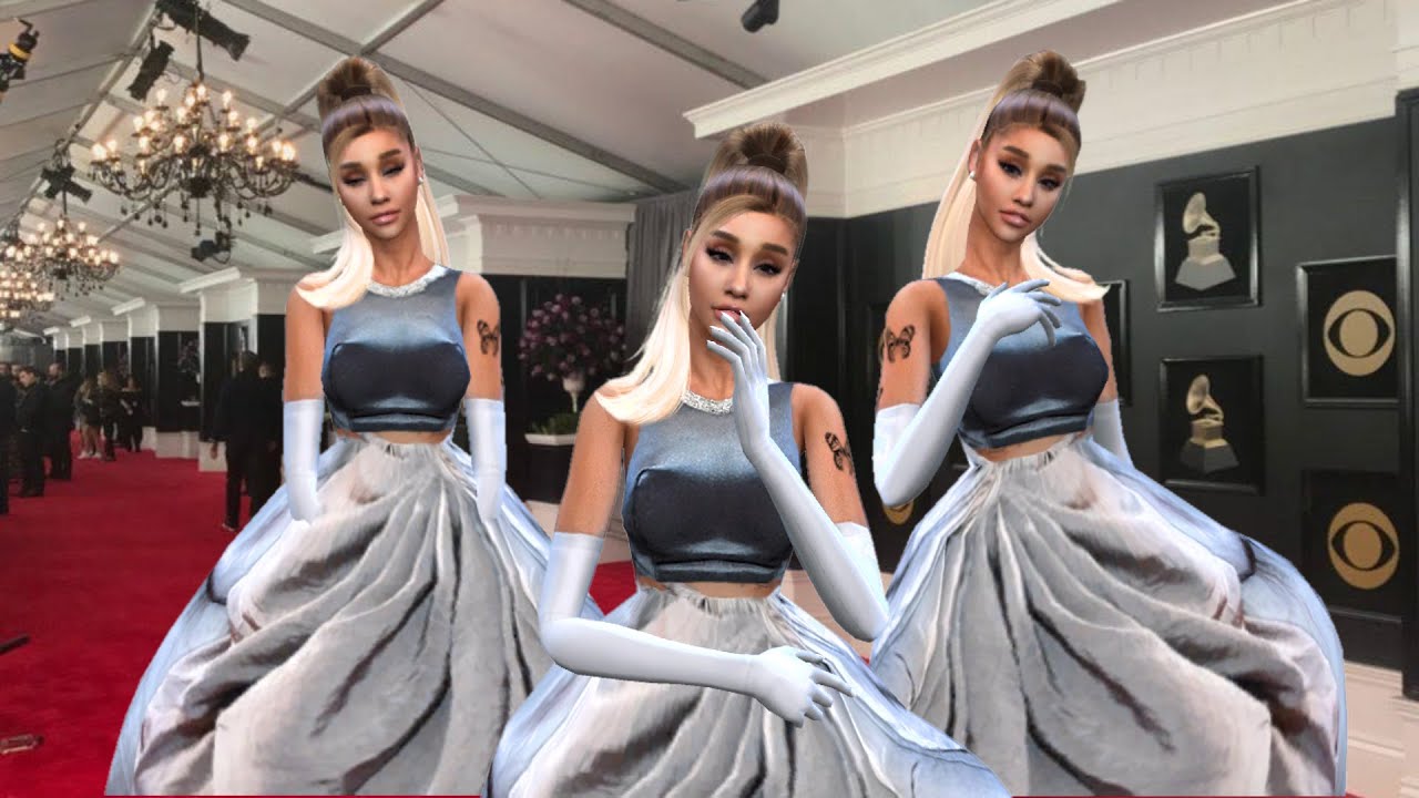 II Grammy Dress Ariana Grande The Sims 4 (cc links) - YouTube