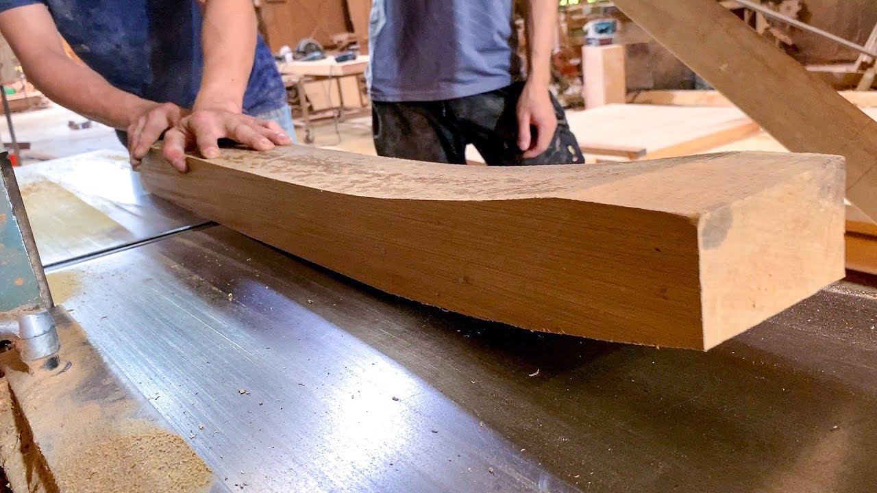 Amazing Young Carpentry Workmanship - Extremely The Perfect Curved Foot ...
