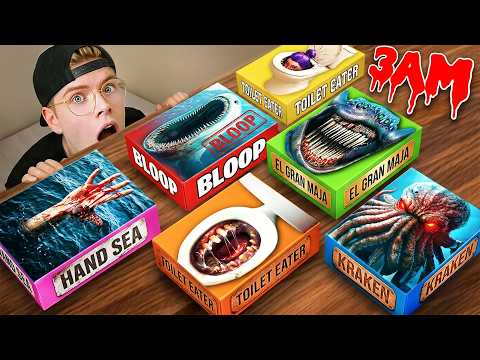 SAKIN SAAT 3’TE HAND SEA MONSTER TOILET EATER GİZEMLİ KUTULARINI AÇMA!!