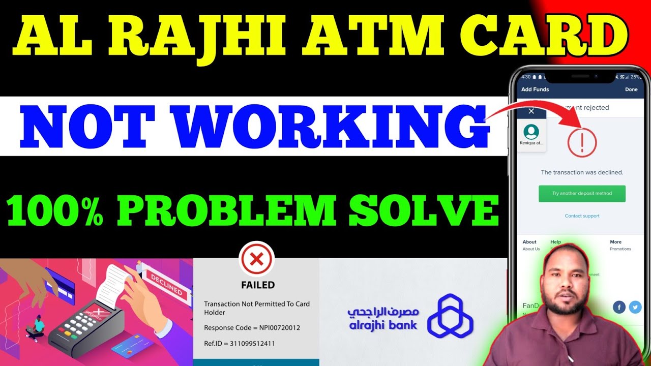 al rajhi atm card not working | al rajhi atm card wifi not working | al ...
