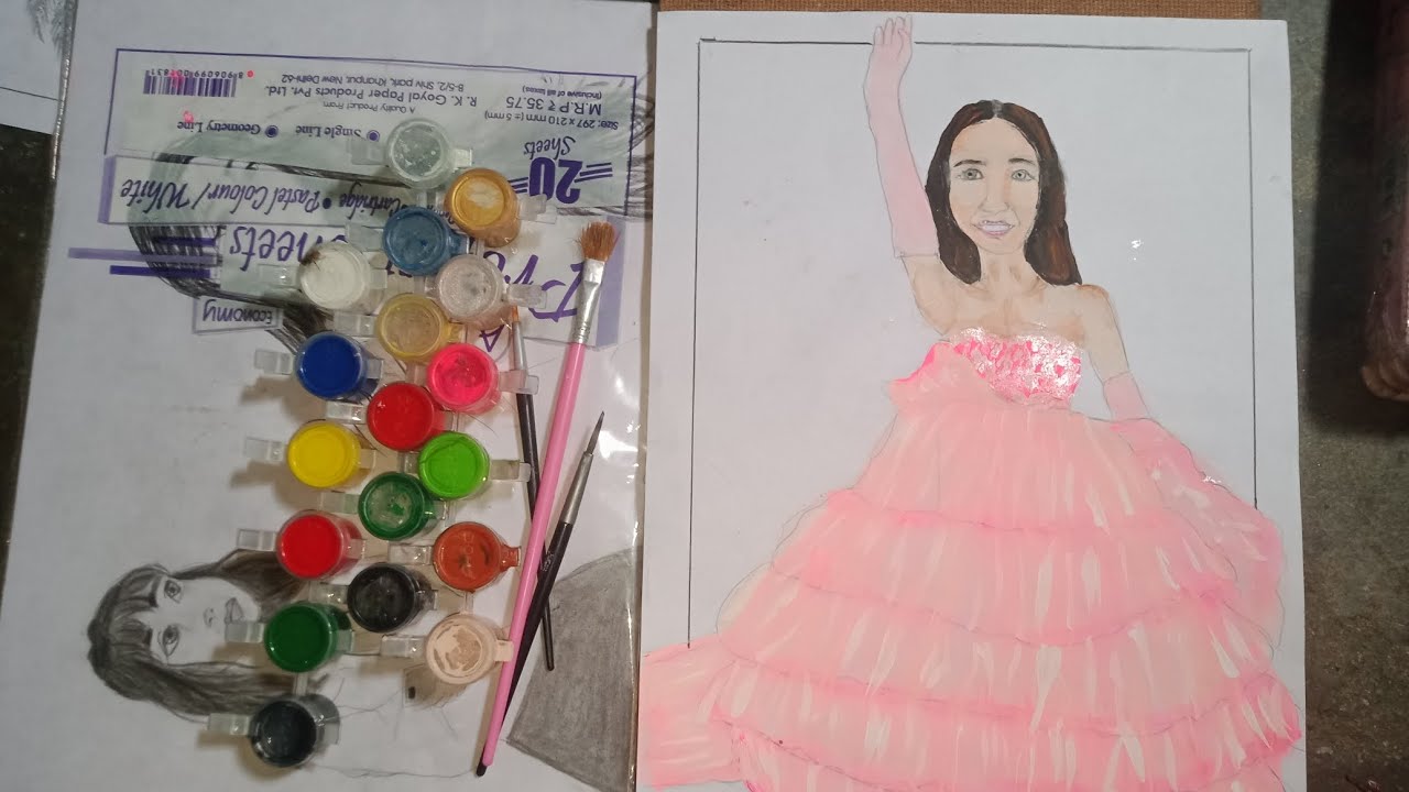 Nancy Tyagi easy painting#how to draw Nancy Tyagi girl painting# - YouTube