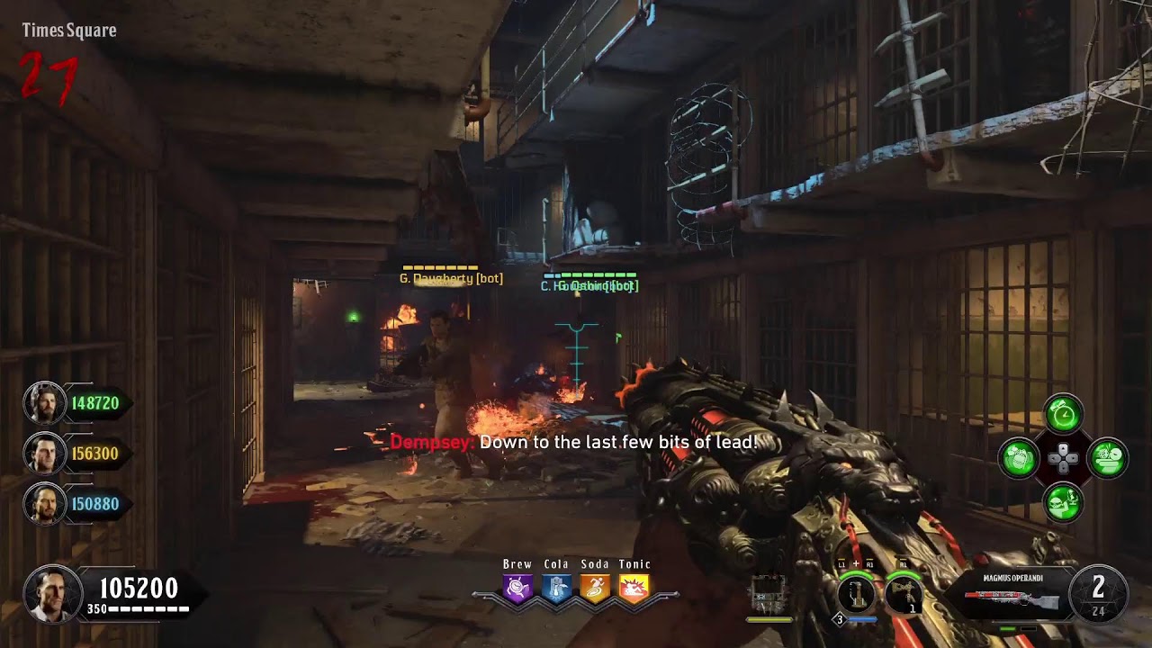 Black ops 4 Zombies High Rounds With Bots - YouTube