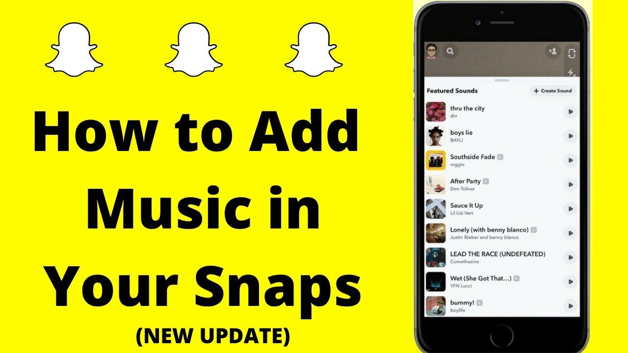 How To Add Background Song In Snapchat || Snapchat Music Option Not ...