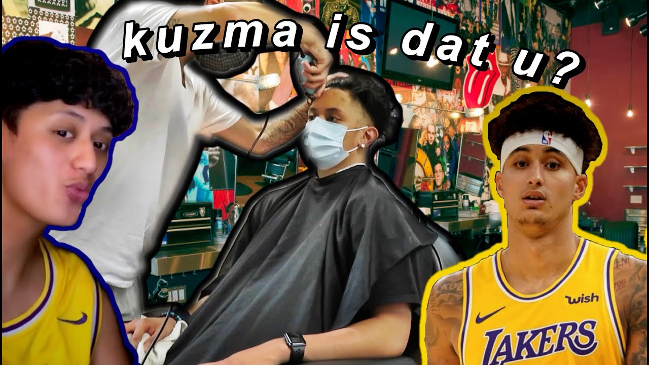 getting a KYLE KUZMA haircut !! | do i look like him? - YouTube