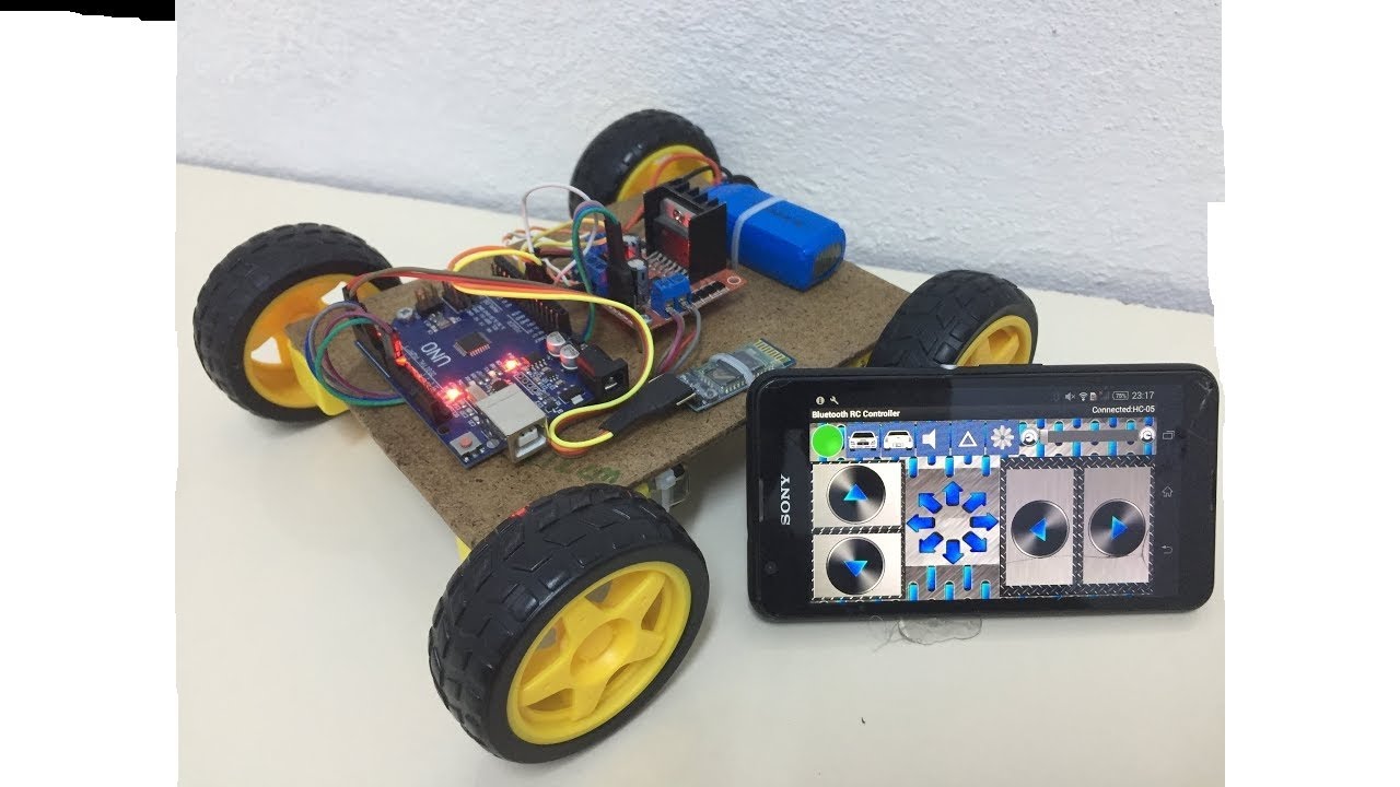 Bluetooth Kontrollü Araç Yapımı/Uzaktan Kumandalı Araba Yapımı/HC05 ...