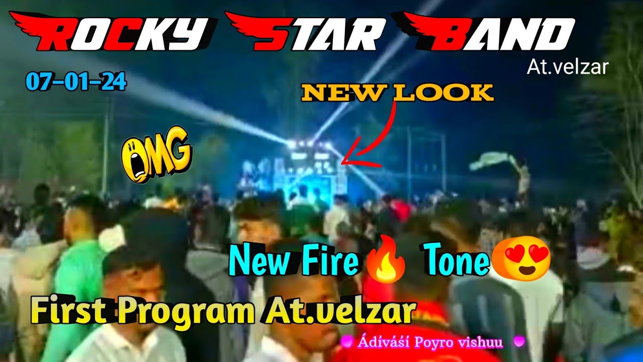 First Program 🤩| Rocky Star Band_2024 ⭐At.velzar 07–01–24 # ...