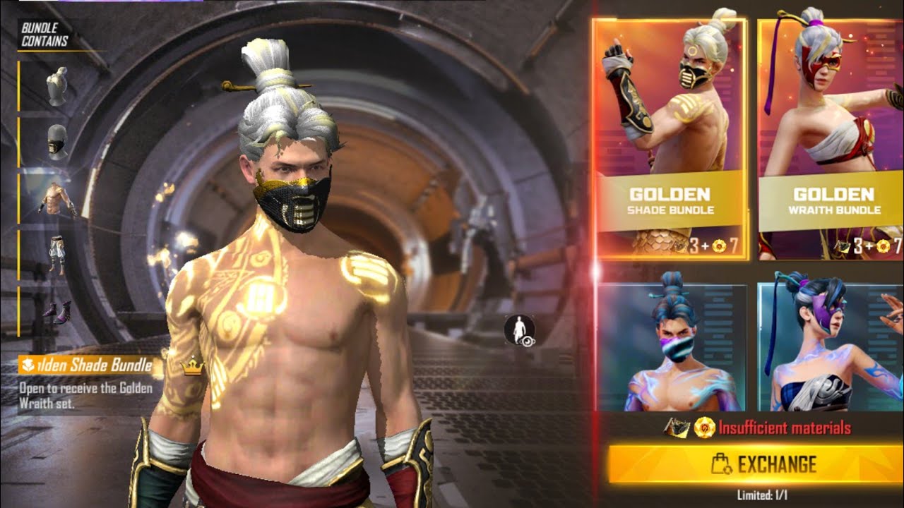 RETURN GOLDEN SHADE BUNDLE FREE FIRE |GOLDEN SHADE INCUBATOR RETURN ...