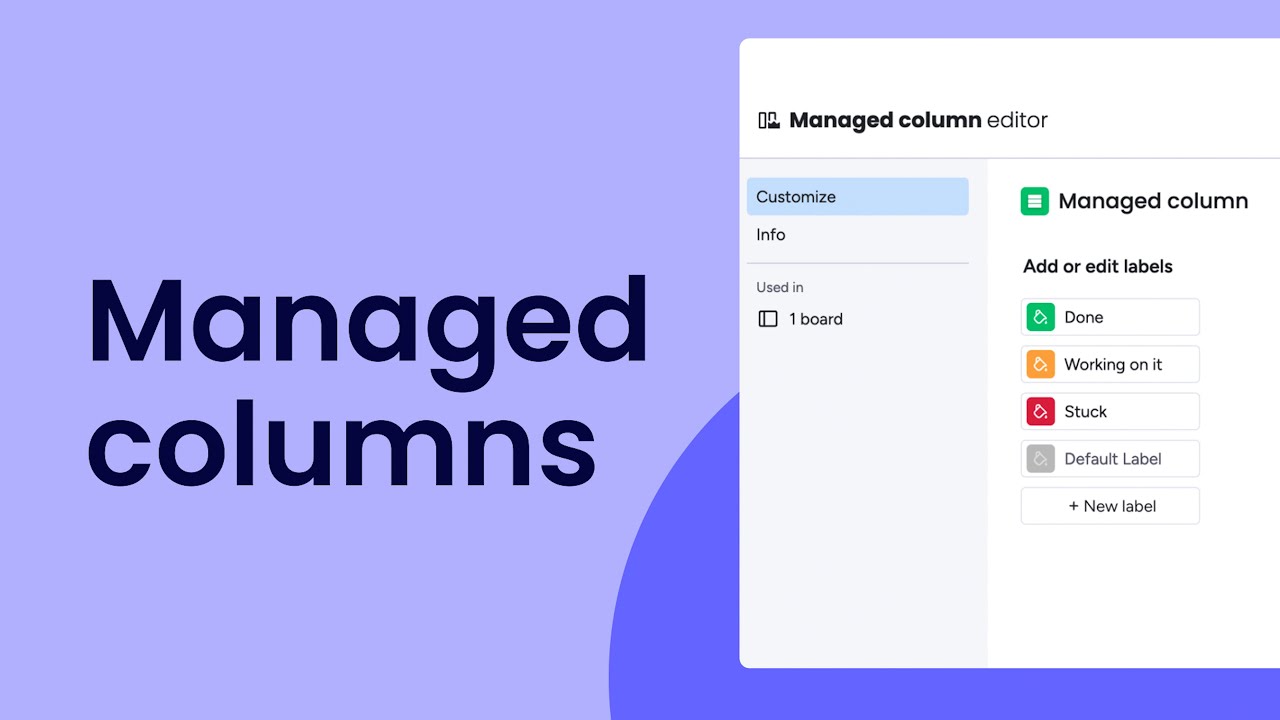 Managed columns | monday.com tutorials - YouTube