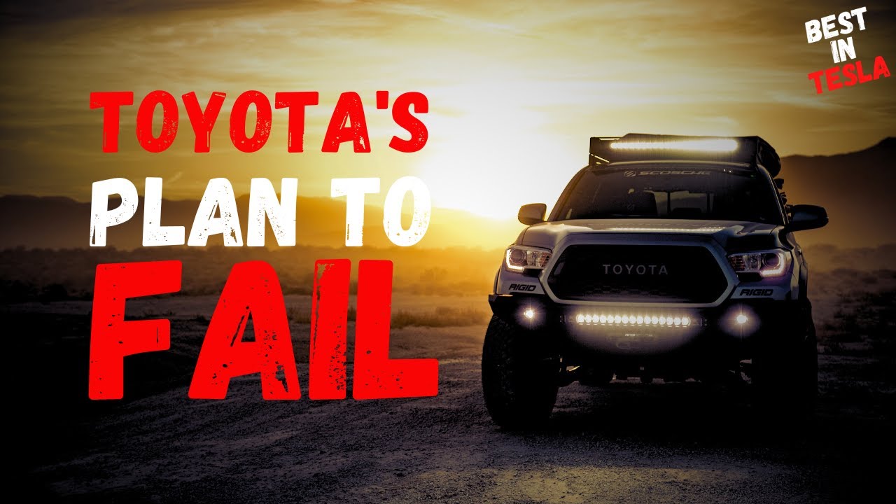 Toyota has made a plan to FAIL - Their target for 2030, is where we are ...
