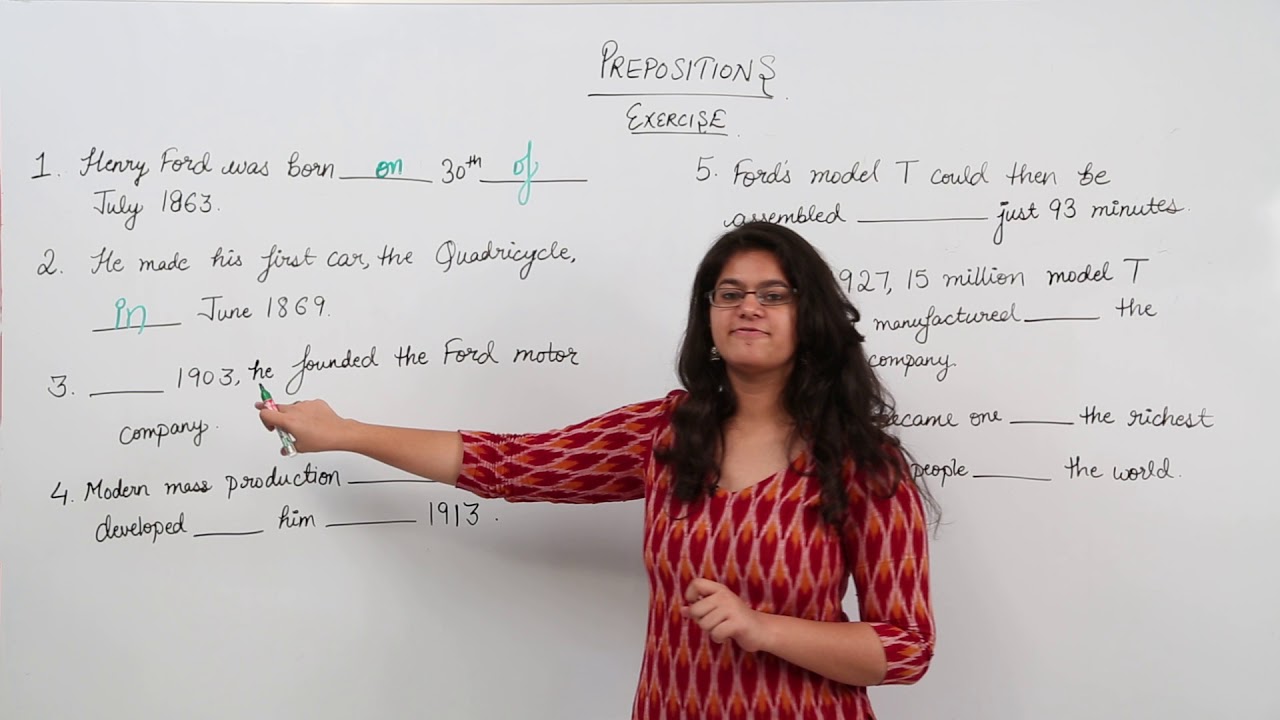 Class 9th I English I ICSE I Chapter I Grammar I Preposition I 5 - YouTube