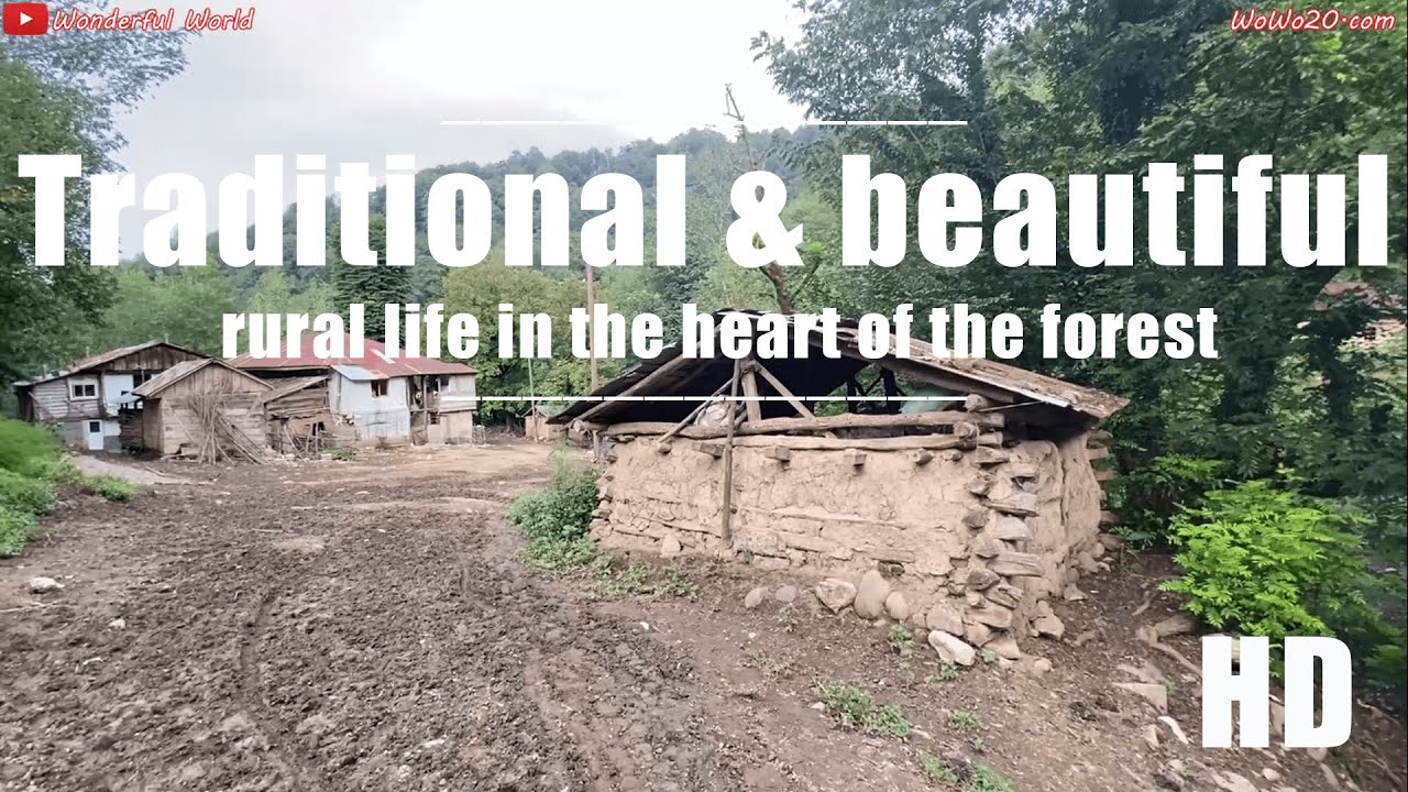 Traditional and very beautiful rural life in the heart of the beautiful ...