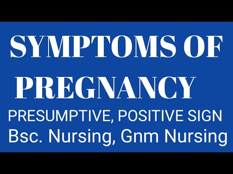 SYMPTOMS OF PREGNANCY !! PRESUMPTIVE SIGN !! POSITIVE SIGN!! - YouTube