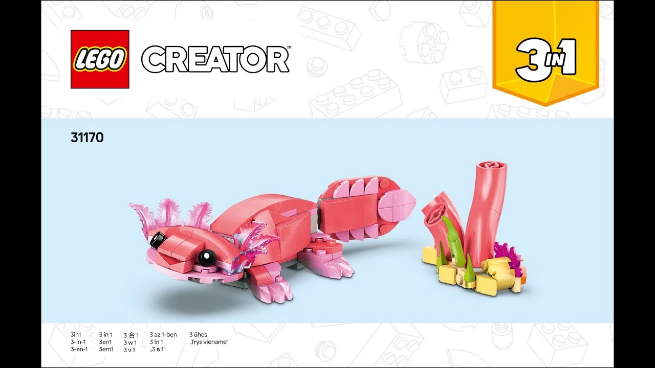 LEGO Creator 3-in-1 31170 - Complete Exotic Pink Parrot Instructions ...