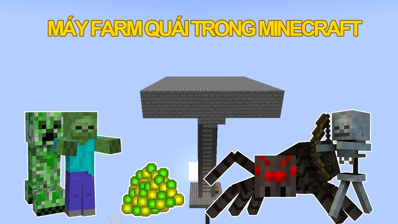 Cách Làm Máy Farm Quái Trong Minecraft - YouTube