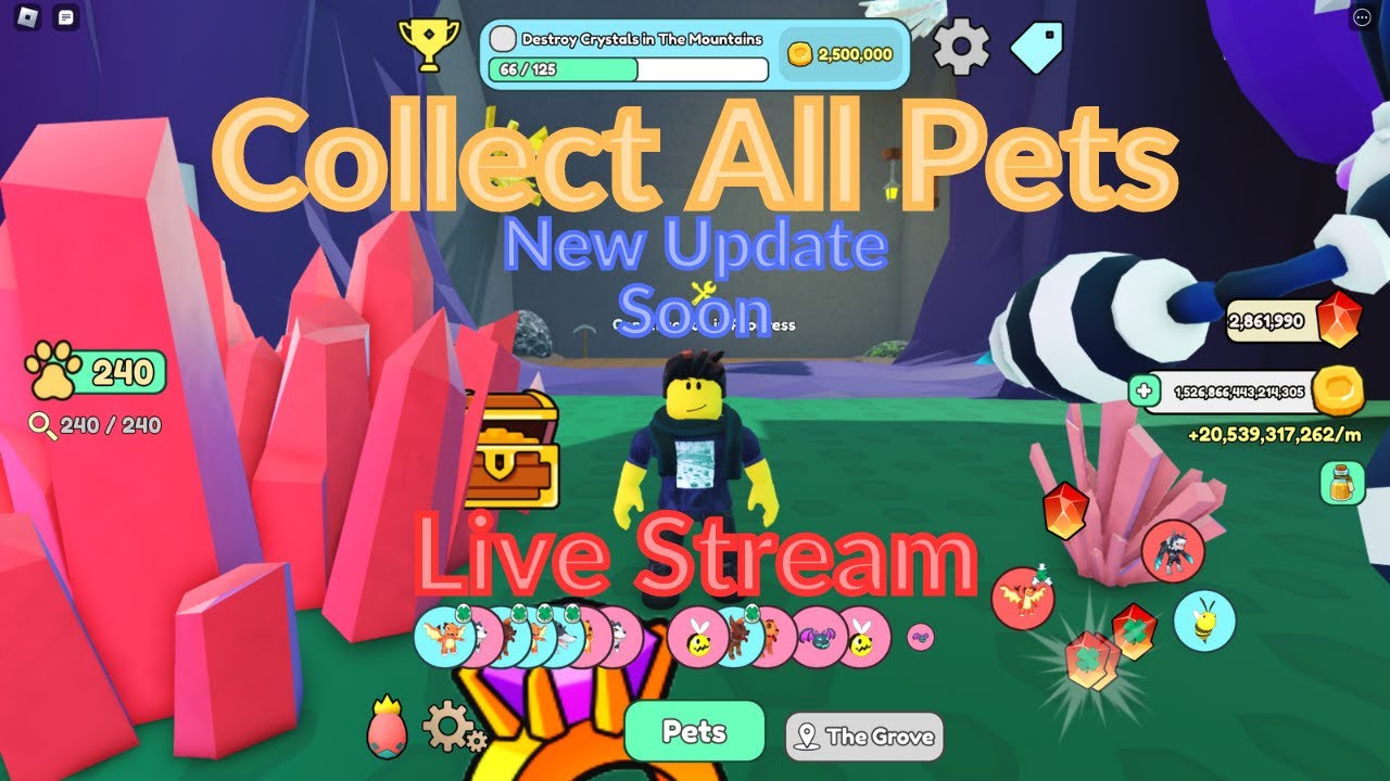 Collect All Pets | NEW UPDATE SOON (Live Stream) - YouTube