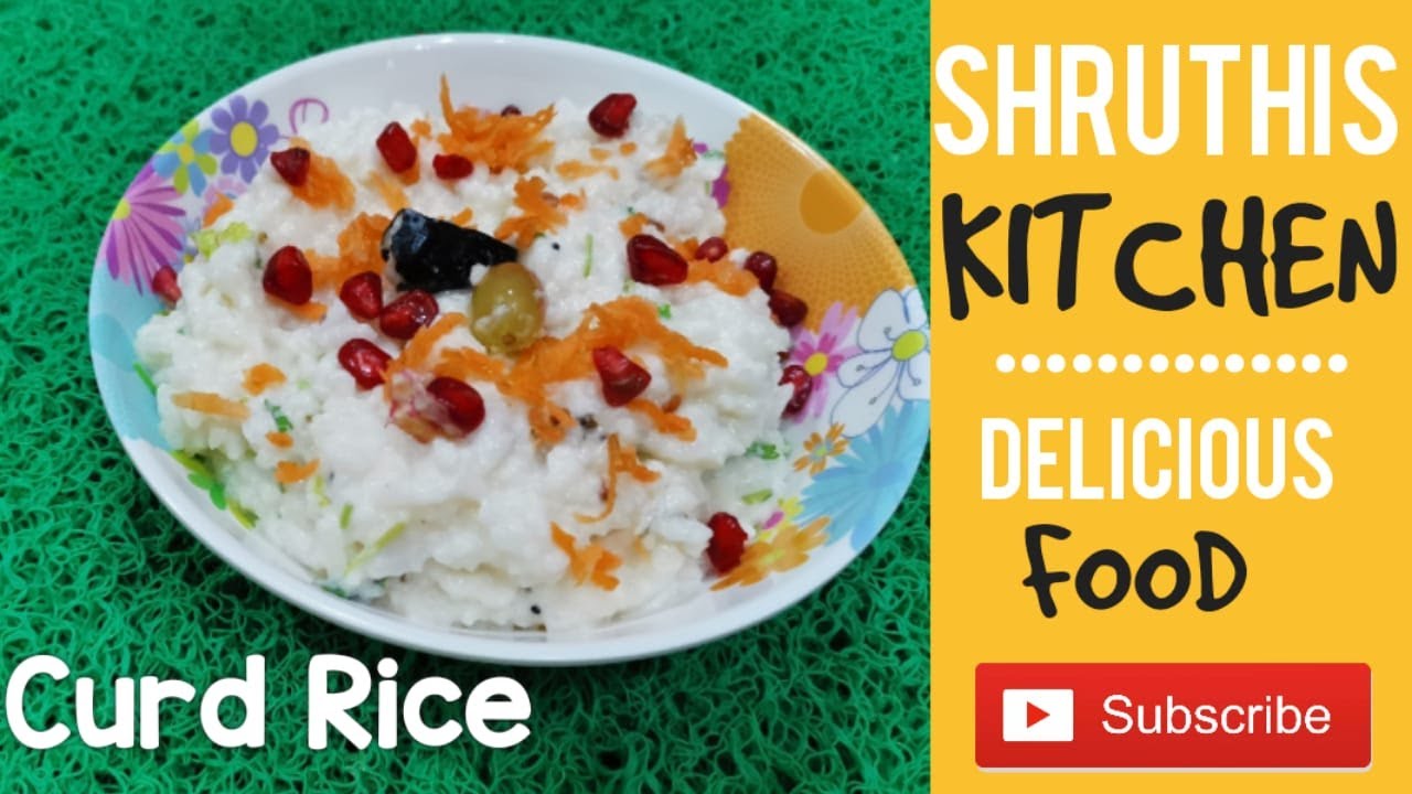 Curd Rice Recipe in Tamil |5 Star Hotel Style CurdRice Recipe| Rich and ...