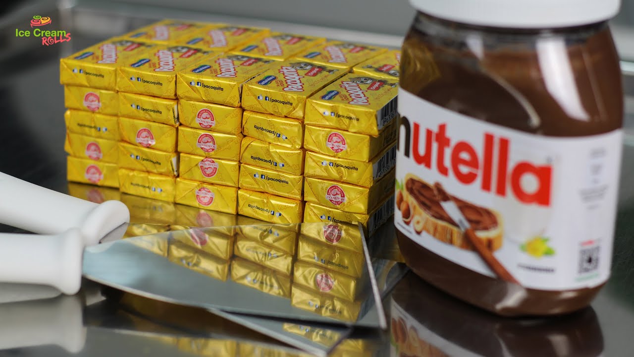 Paçoca + Nutella = Perfeição Em Forma De Sorvete! Sorvete De Rolo ...